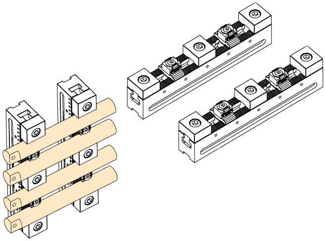 RM Multi-Rail Fixture Set | To Suit 4 Long Components | 1mta