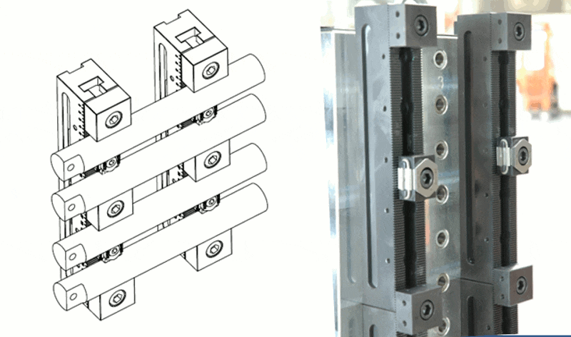 RM Multi-Rail Fixture Set | To Suit 4 Long Components | 1mta