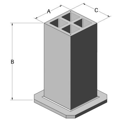 Square Tooling Column | 1MTA