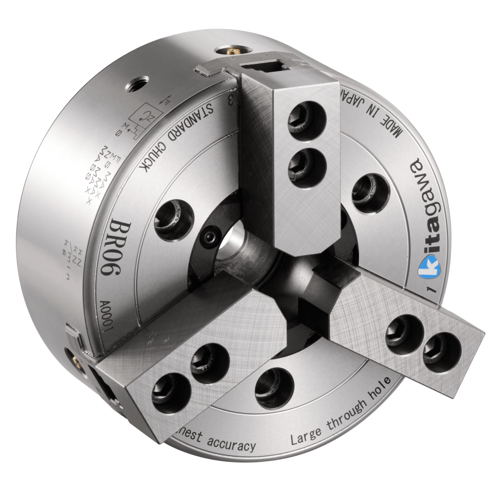 BR Series - Large Bore 3 Jaw Power Chuck | 1MTA