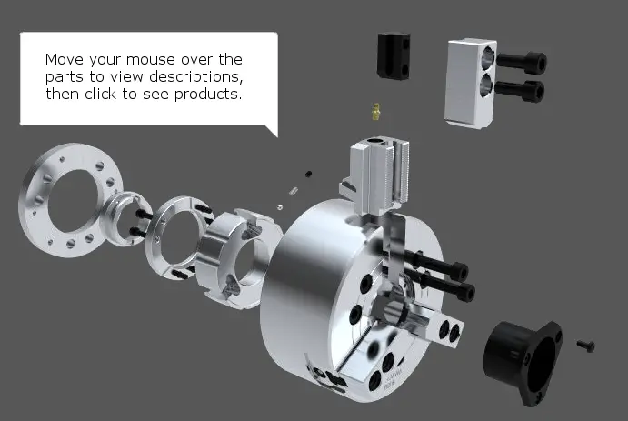 Open Centre Chuck | 1st Machine Tool Accessories Ltd